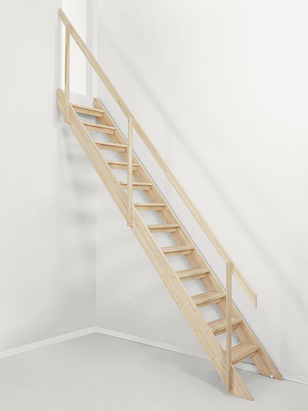 Straight staircase - SNAP - FONTANOT - ALBINI & FONTANOT - wooden step ...