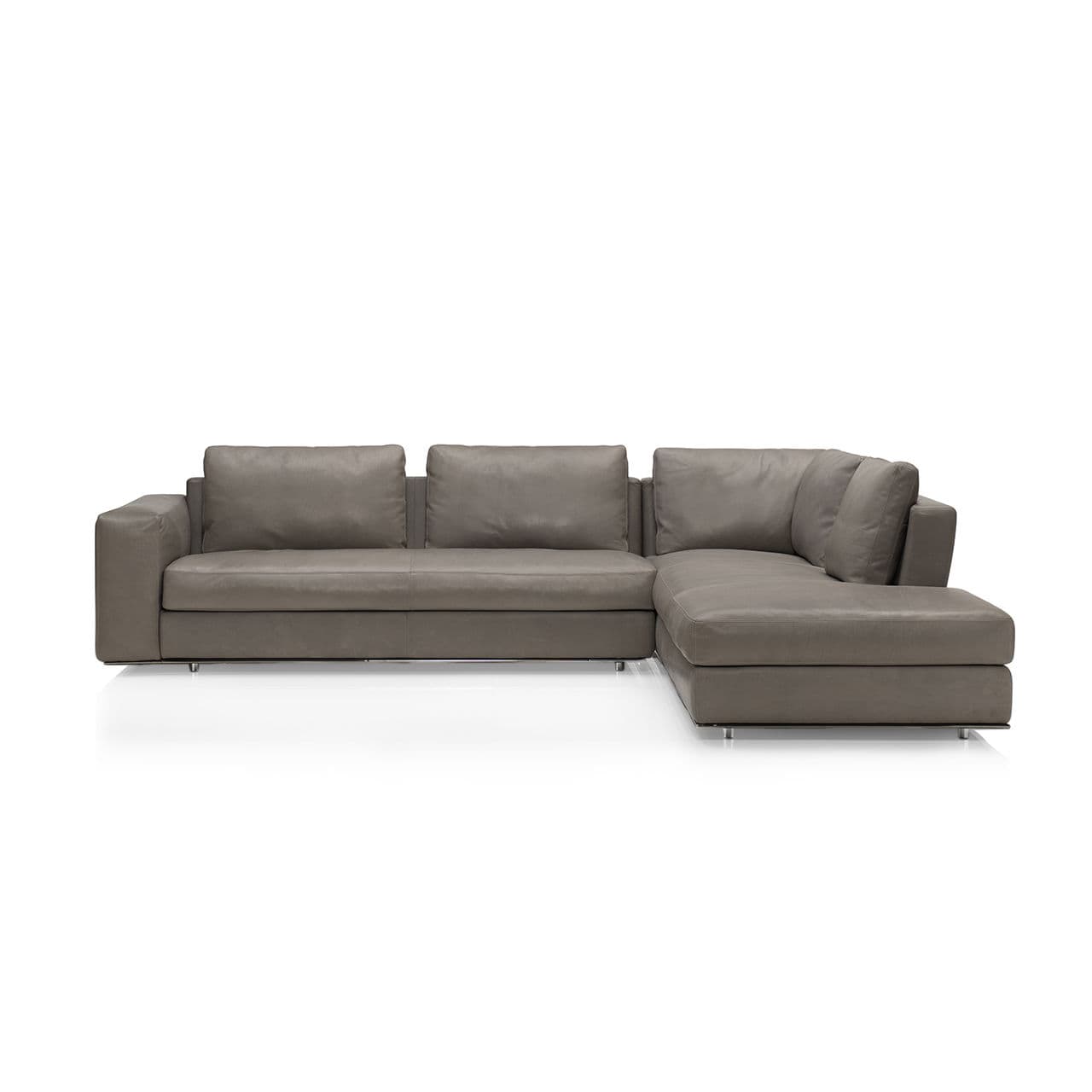 Modular sofa - SUMMER B - cierre - leather / 2-person / 3-seater