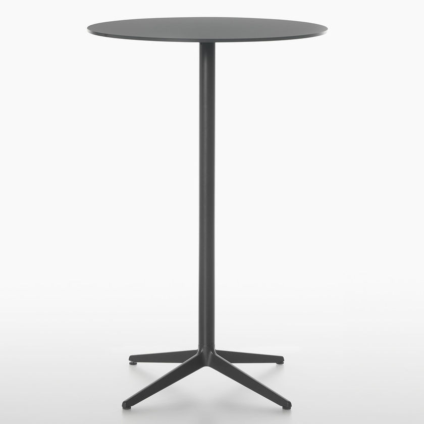 Contemporary high bar table - MISTER X - PLANK - MDF / HPL / cast iron base