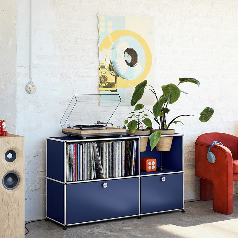 Contemporary multimedia cabinet - USM Haller - USM Modular Furniture ...