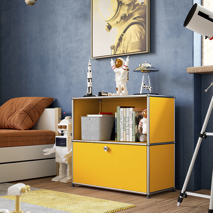 Contemporary bedside table - USM Haller - USM Modular Furniture - metal ...