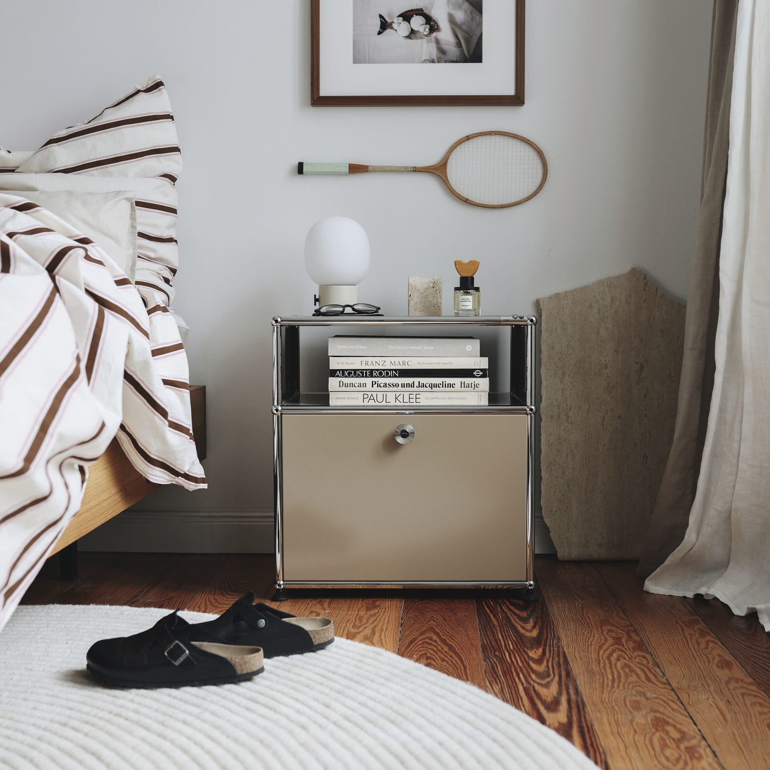 Contemporary bedside table - USM Haller - USM Modular Furniture - metal ...