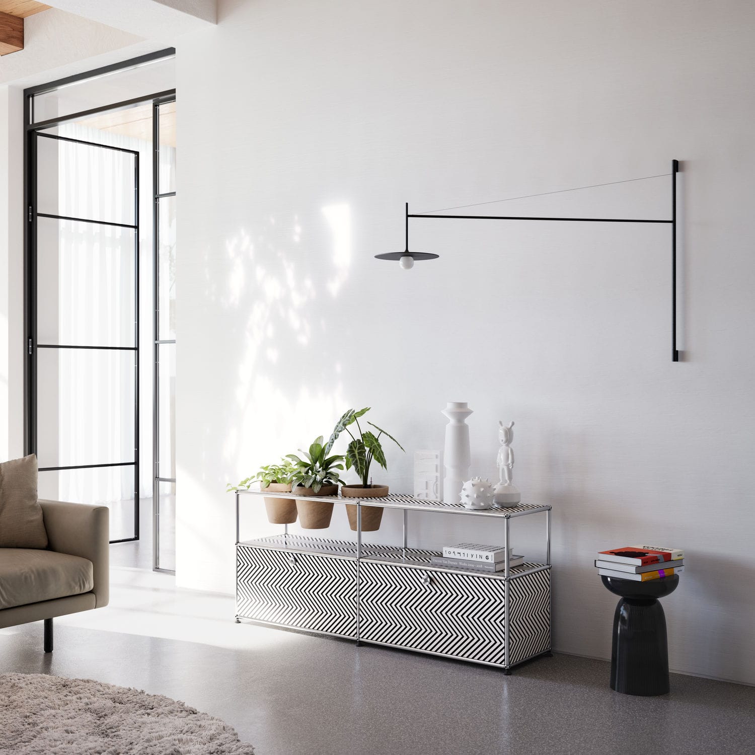 Contemporary sideboard - USM Haller - USM Modular Furniture - metal ...