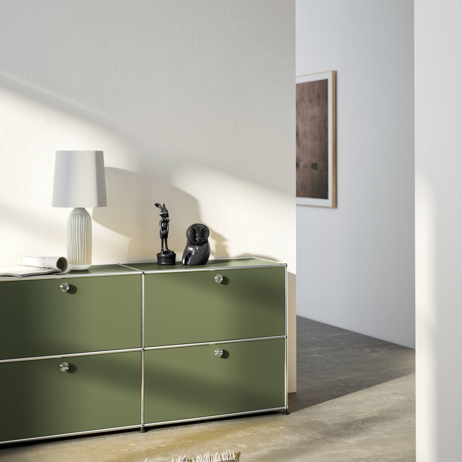 Contemporary sideboard - USM Haller - USM Modular Furniture - metal ...