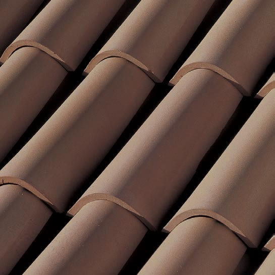 Curved barrel roof tile - COPPO BRUNO - Gruppo Industriale Tegolaia - clay