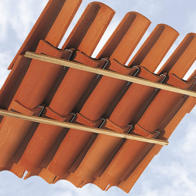 Barrel roof tile - COPPO ROSSO - Gruppo Industriale Tegolaia - curved ...