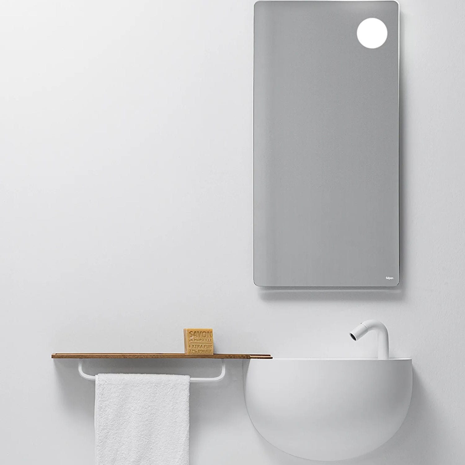 Wall-mounted hand basin - BOWLLINO - FALPER - semi-circular ...