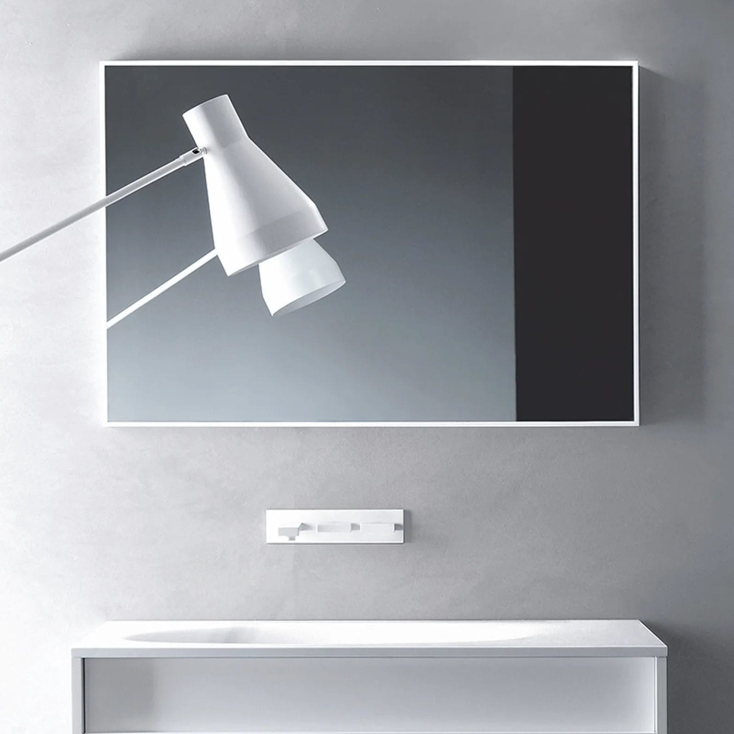Wall-mounted bathroom mirror - FALPER - contemporary / square ...