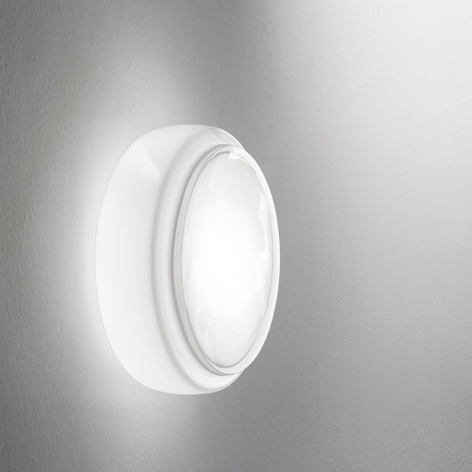 Contemporary wall light - BOT - Vistosi - indoor / glass / round