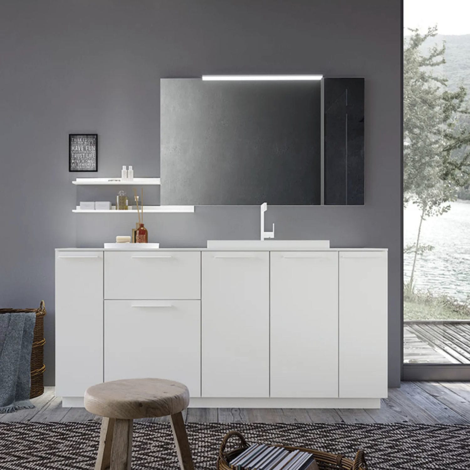 Contemporary bathroom cabinet - ESSENZE 22 - ARCHEDA - home / wooden ...