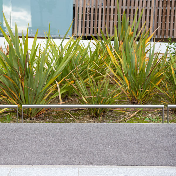 Protective barrier - PHÉNIX - AREA - fixed / stainless steel / for ...