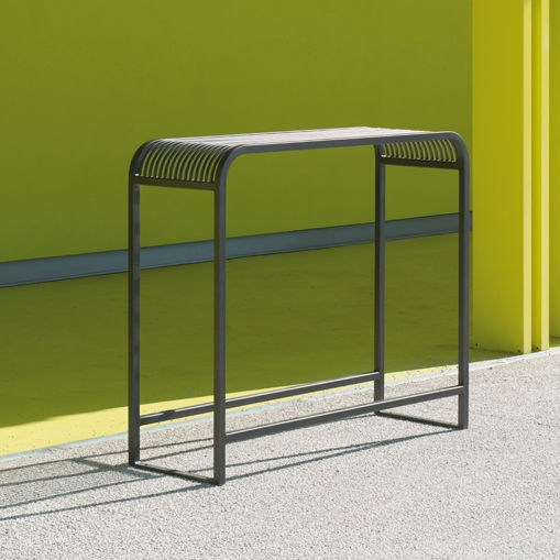 Contemporary high bar table - NICE - AREA - steel / rectangular / for ...