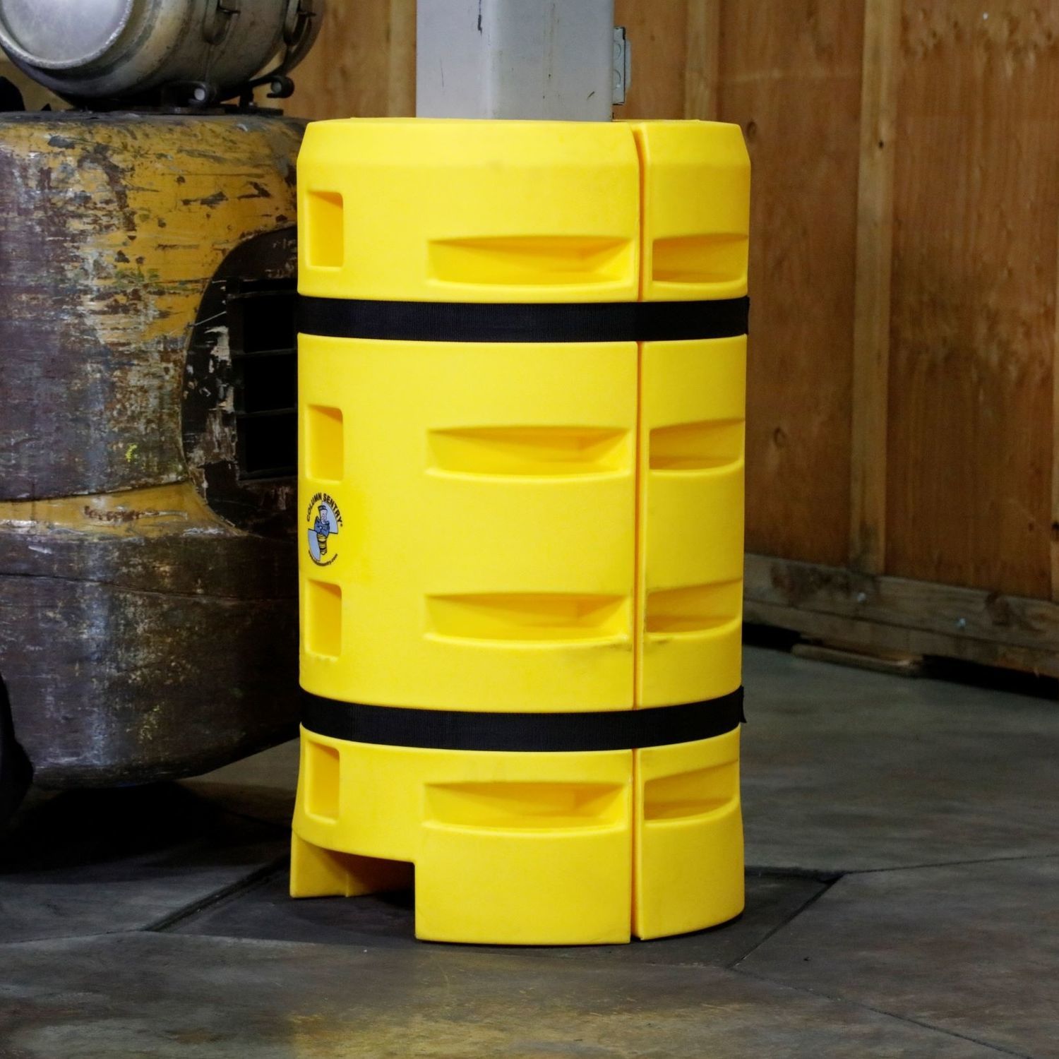 Concrete column pillar protector - Sentry Protection - easy to install / high-visibility ...