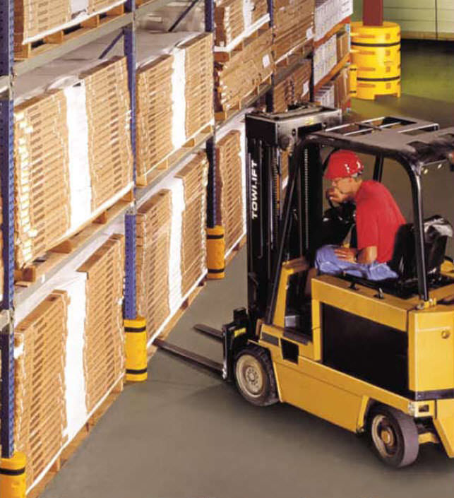 Security bollard - RACK SENTRY® - Sentry Protection - plastic / removable