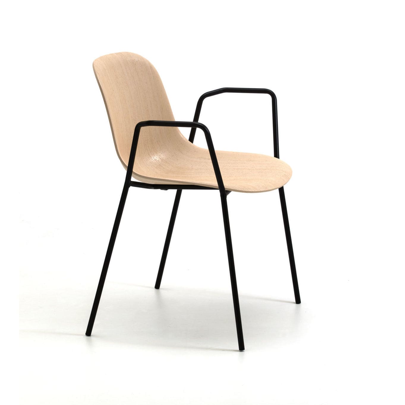 Contemporary chair - Máni AR-4L - arrmet - indoor / ash / steel base