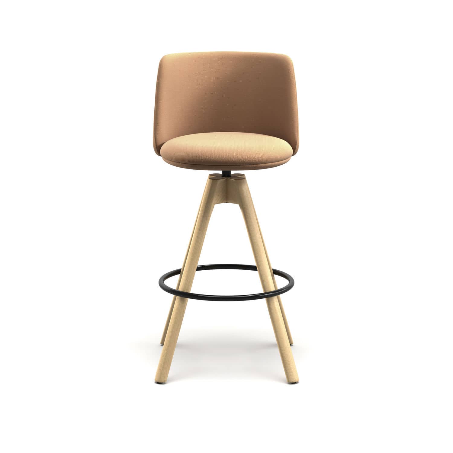 Scandinavian design bar stool - Pure Belle ST SW - arrmet - leather ...