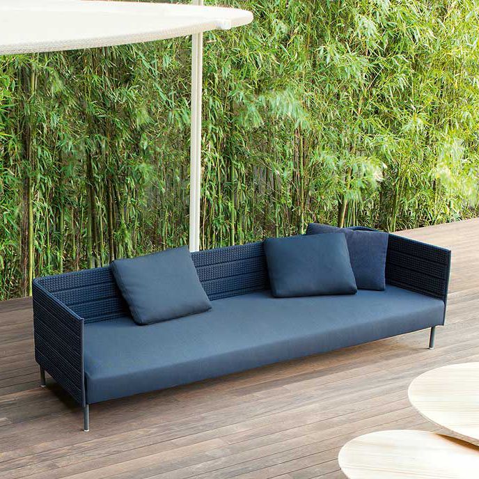 Modular sofa - FRAME ON - PAOLA LENTI - contemporary / garden / rope