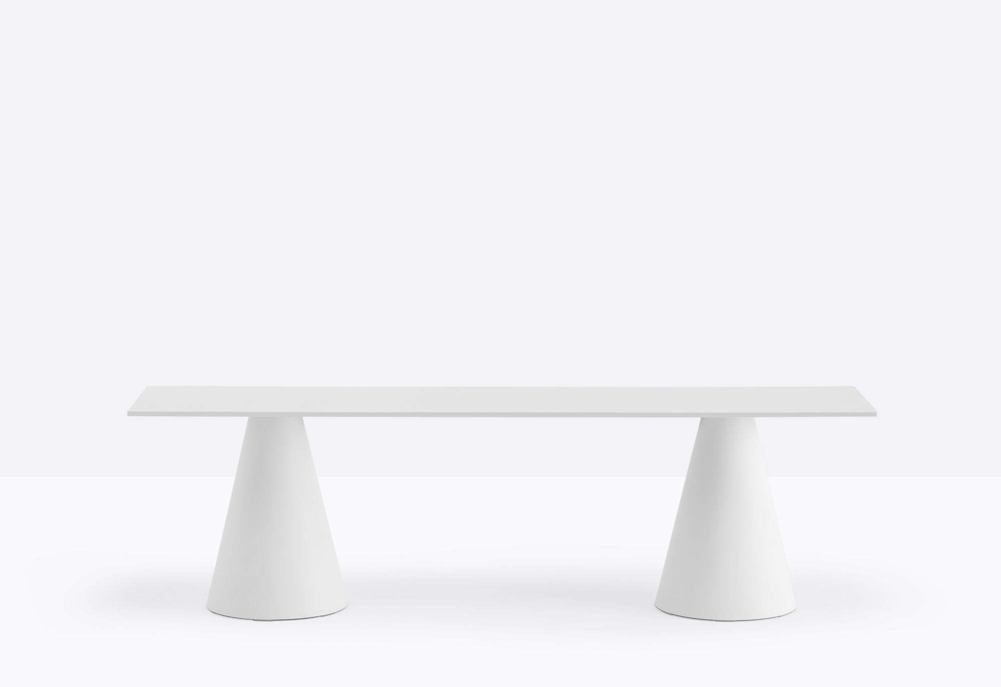 Contemporary bench - IKON B863_1L - PEDRALI - polypropylene / laminate ...