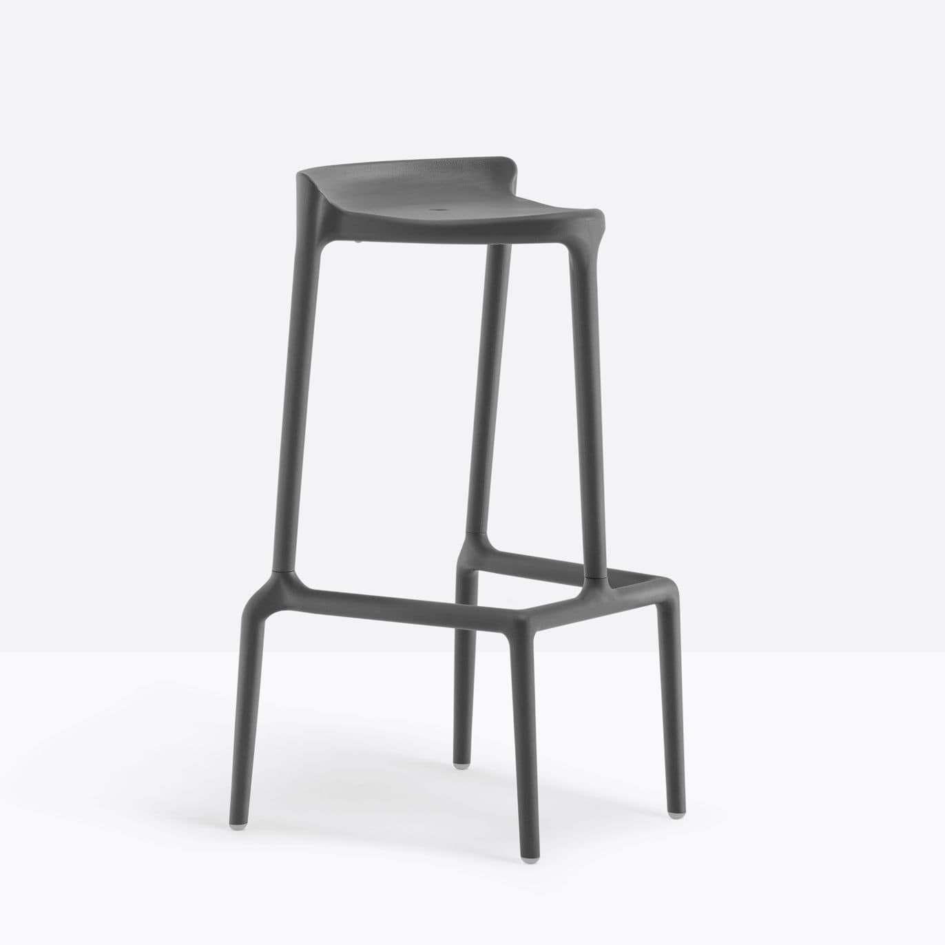 Contemporary bar stool - HAPPY 490 - PEDRALI - polypropylene / with ...
