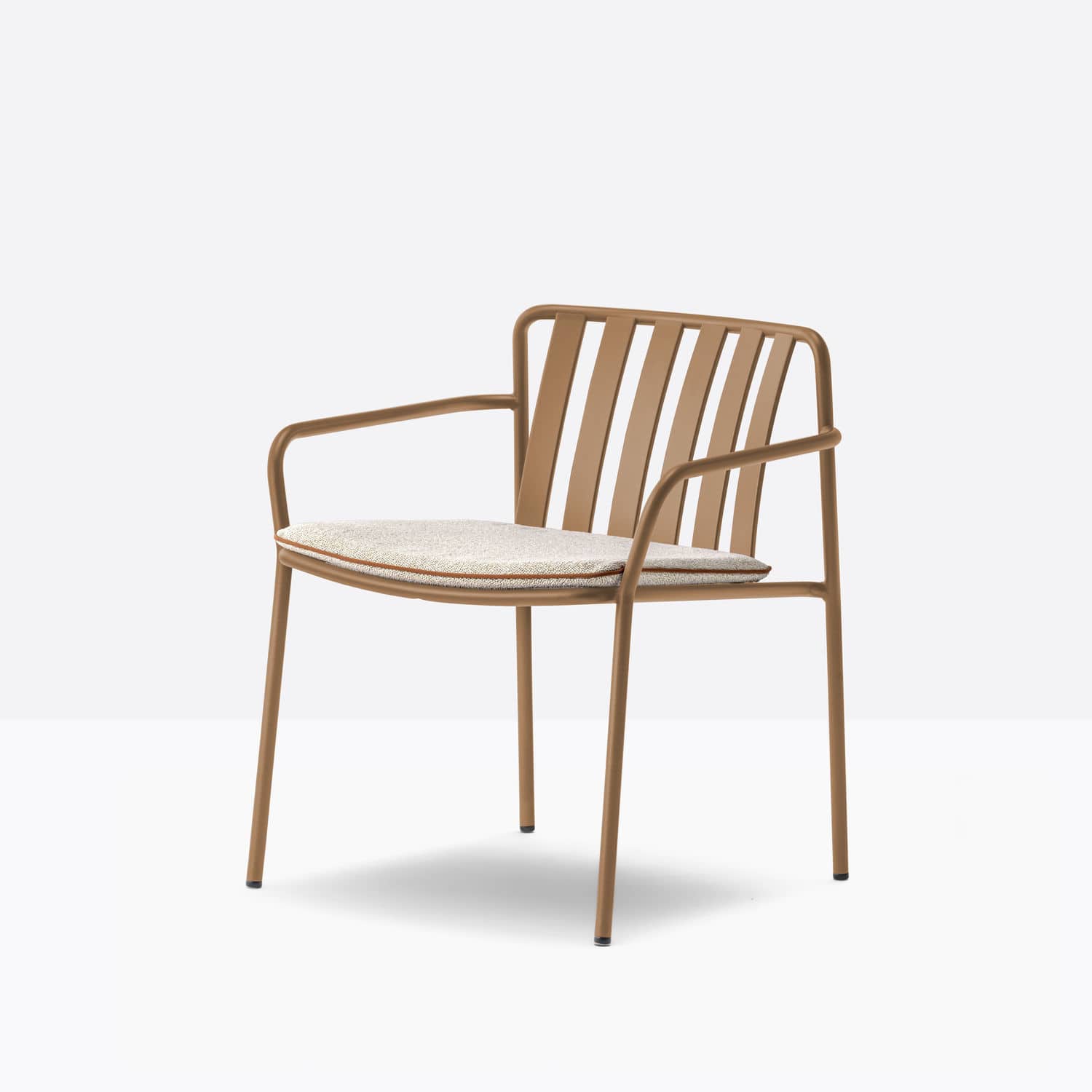 Contemporary armchair - coney 3649 - PEDRALI - fabric / steel / steel