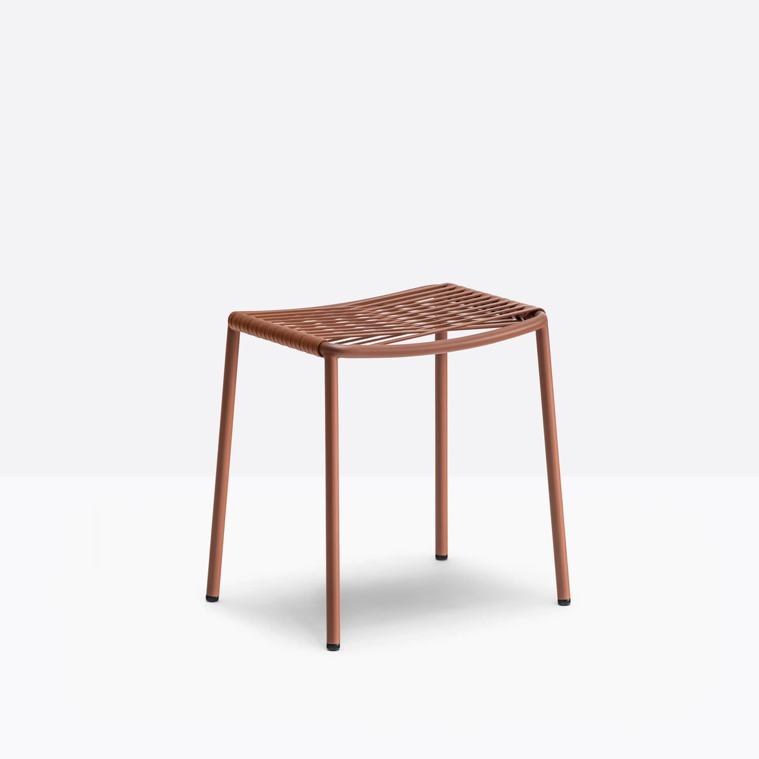 Contemporary stool - philía 3903 - PEDRALI - PVC / steel base / stackable
