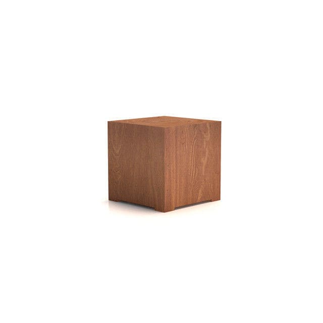 Contemporary bedside table - Itlas - solid wood / cube / home