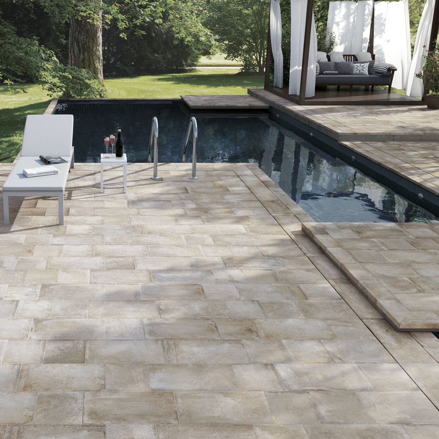 Indoor tile - GEOBRICK - Monocibec - outdoor / floor / porcelain stoneware
