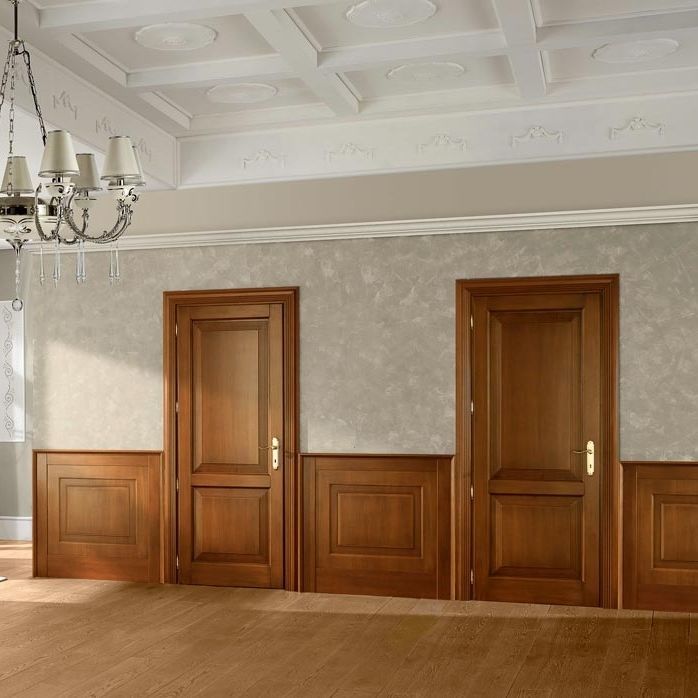 Wall-mounted paneling - ROMAGNOLI - wooden / matte / lacquered