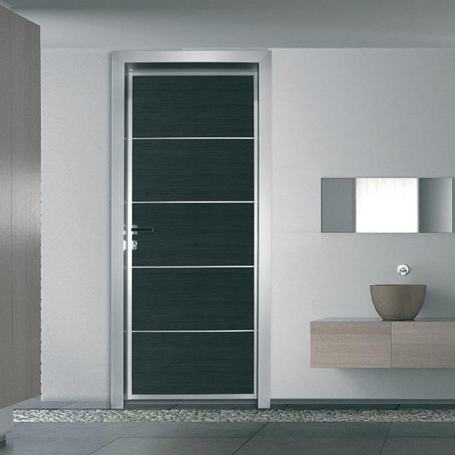 Interior door - Luxdoor - Nusco - glass / tempered glass / aluminum