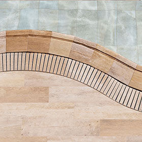 Porcelain stoneware grating for drain channel - FLEX - Rosa Gres - for ...