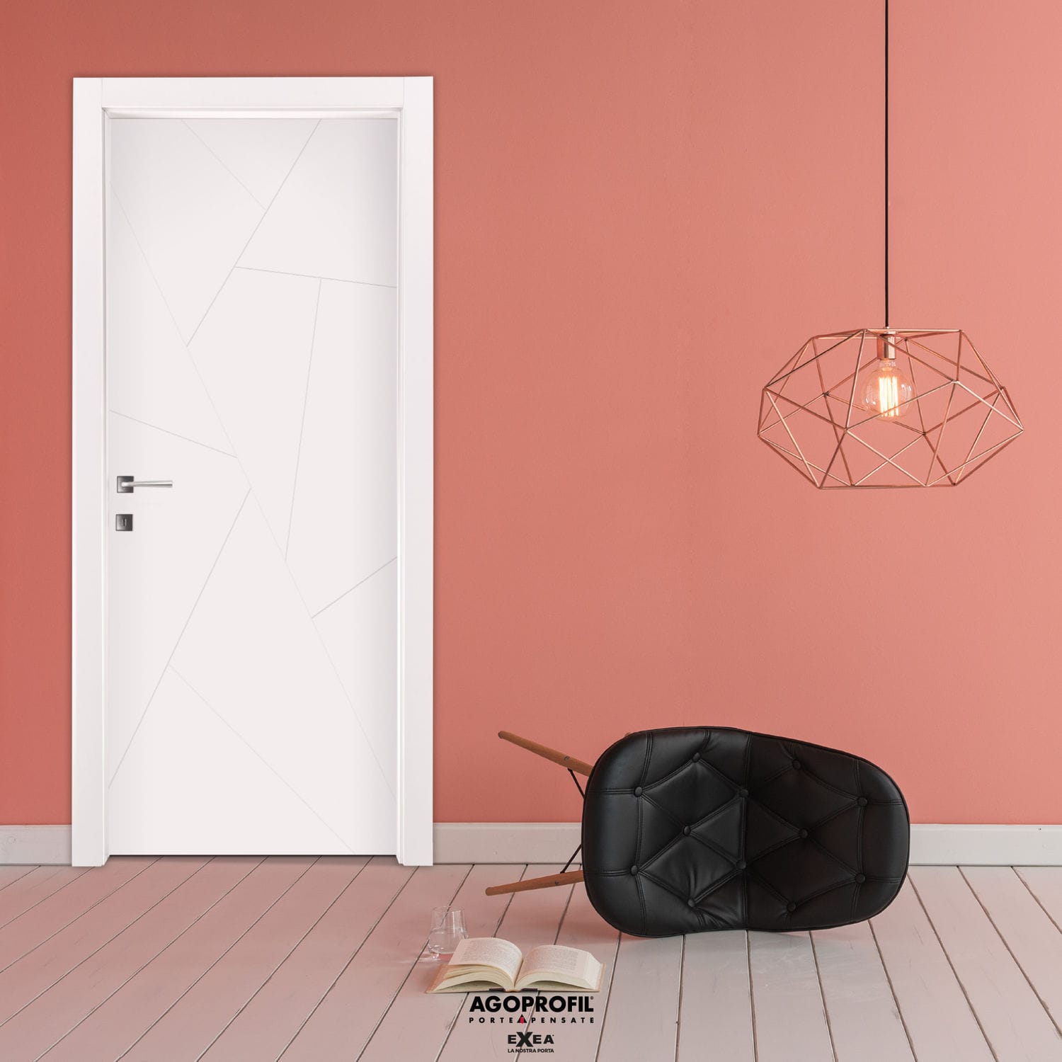 Interior door - LANZAROTE - AGOPROFIL S.p.A - MDF / swing / contemporary