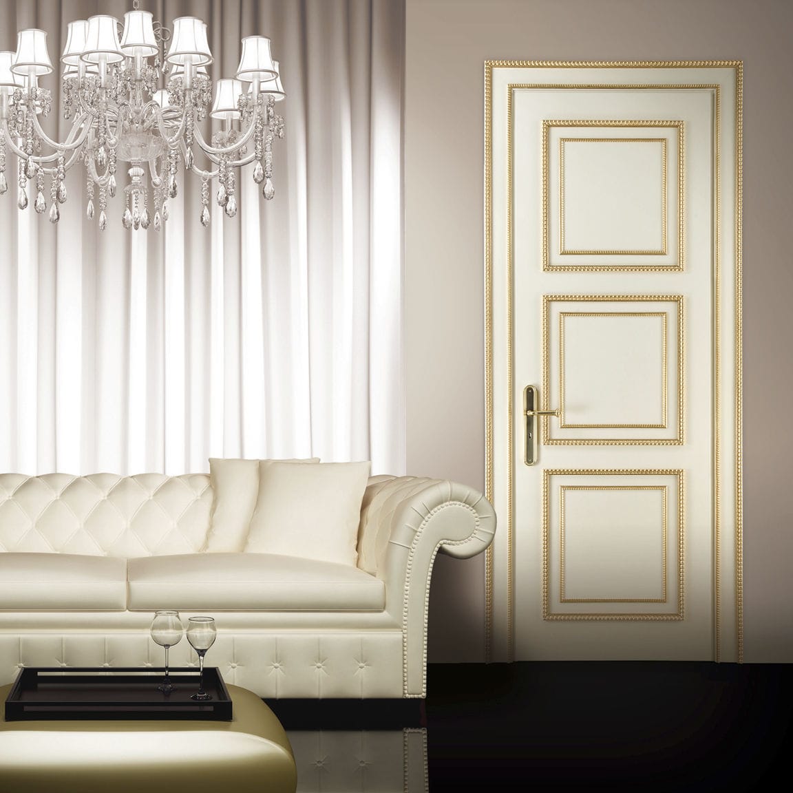 Interior door - INTALIA CATERINA - AGOPROFIL S.p.A - MDF / swing / classic