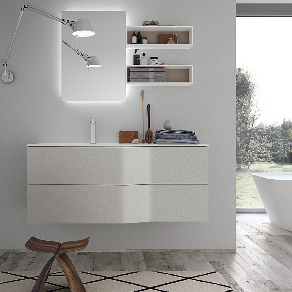 Free-standing washbasin cabinet - COMPOSITION 11 - HAFRO srl - ash ...