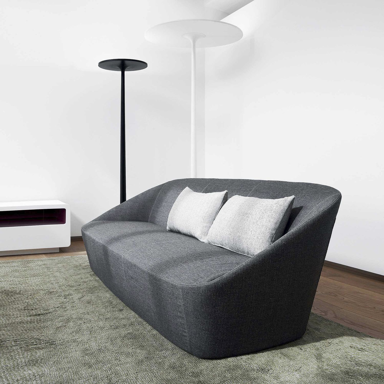 Contemporary sofa - BUCKET 220 - spHaus - outdoor / fabric / leather