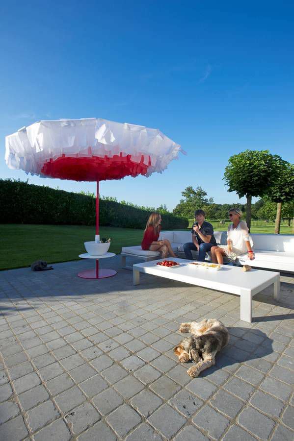 Fabric parasol - BLOOM - Symo Parasols - commercial