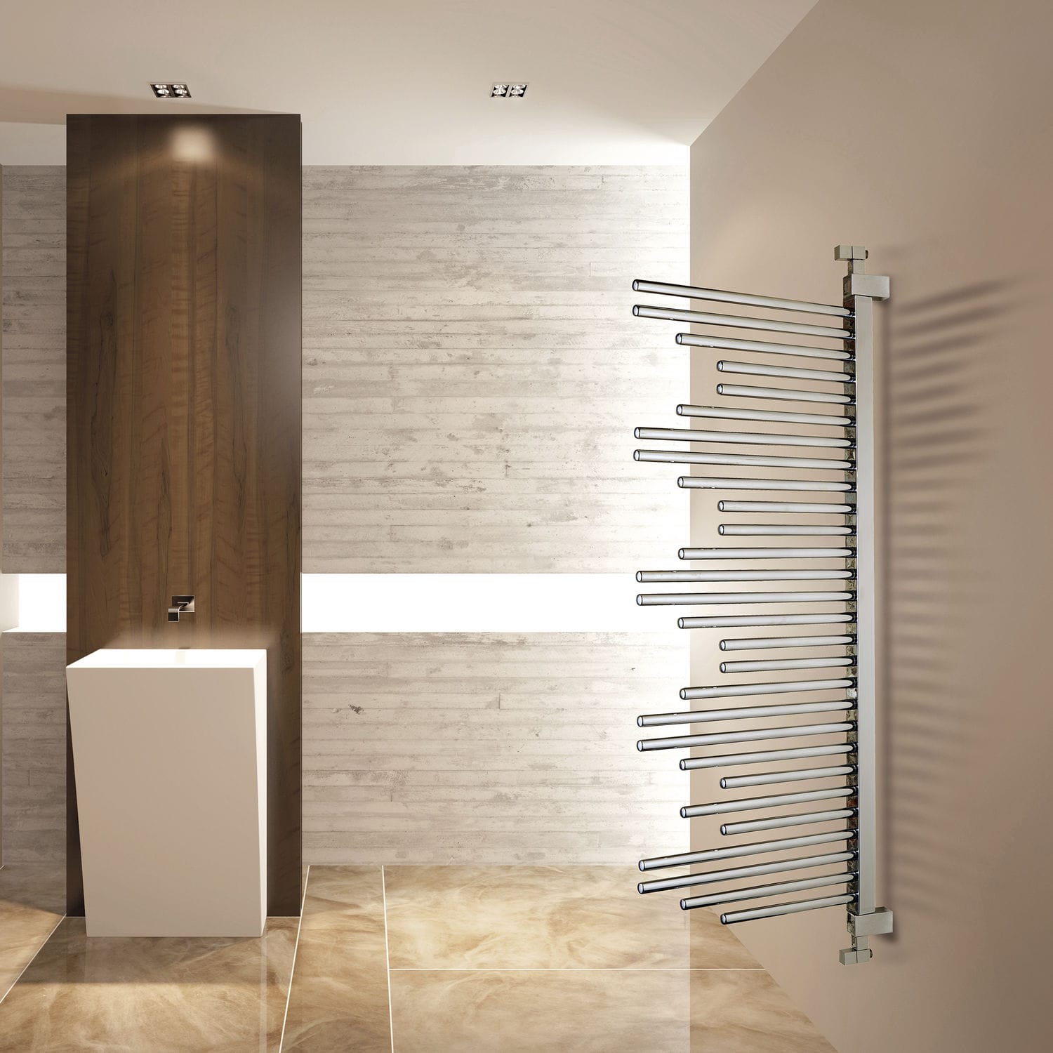 Hot water towel radiator - Movesystem - DELTACALOR - 0...500 w ...