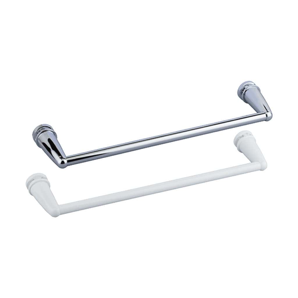 1-bar towel rack - DELTACALOR - wall-mounted / metal / white