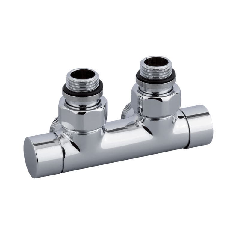 Radiator fitting - Circle - Doppia - DELTACALOR - metal / T / compression