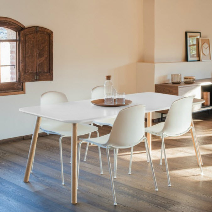 Contemporary dining table - LAYERS - Arlex - wooden / rectangular / home