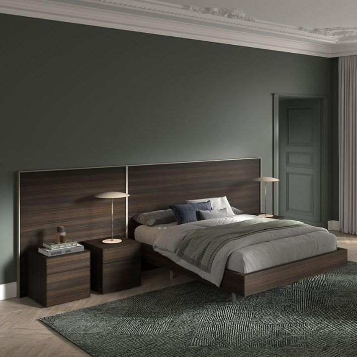 Double bed - Eter - Arlex - contemporary / upholstered / with ...