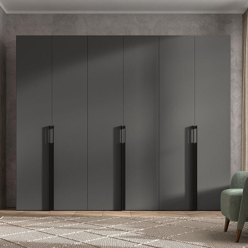 Contemporary wardrobe - PURE - Arlex - lacquered wood / with swing ...