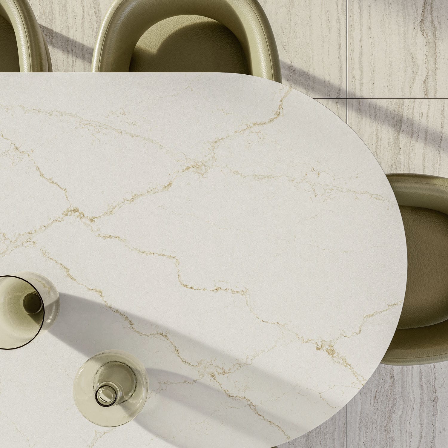 Silestone® table top - Élysée - Cosentino - white