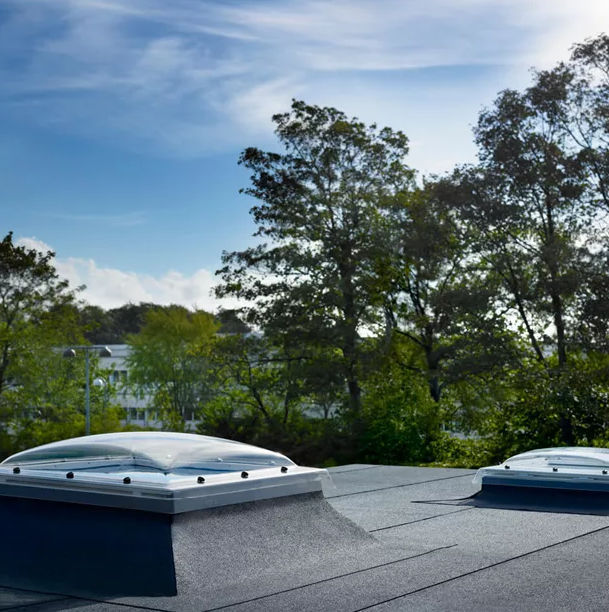 Flat roof dome skylight - COUPOLE - VELUX - polycarbonate / PVC / acrylic