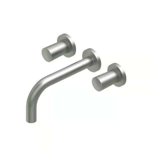 Bathroom sink double-handle mixer tap - ONO 90 02 - QuadroDesign - wall ...