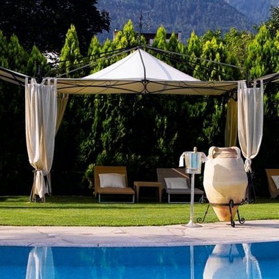 Galvanized iron gazebo - ZEUS - FIVE STARS ITALY - PVC roof / metal frame