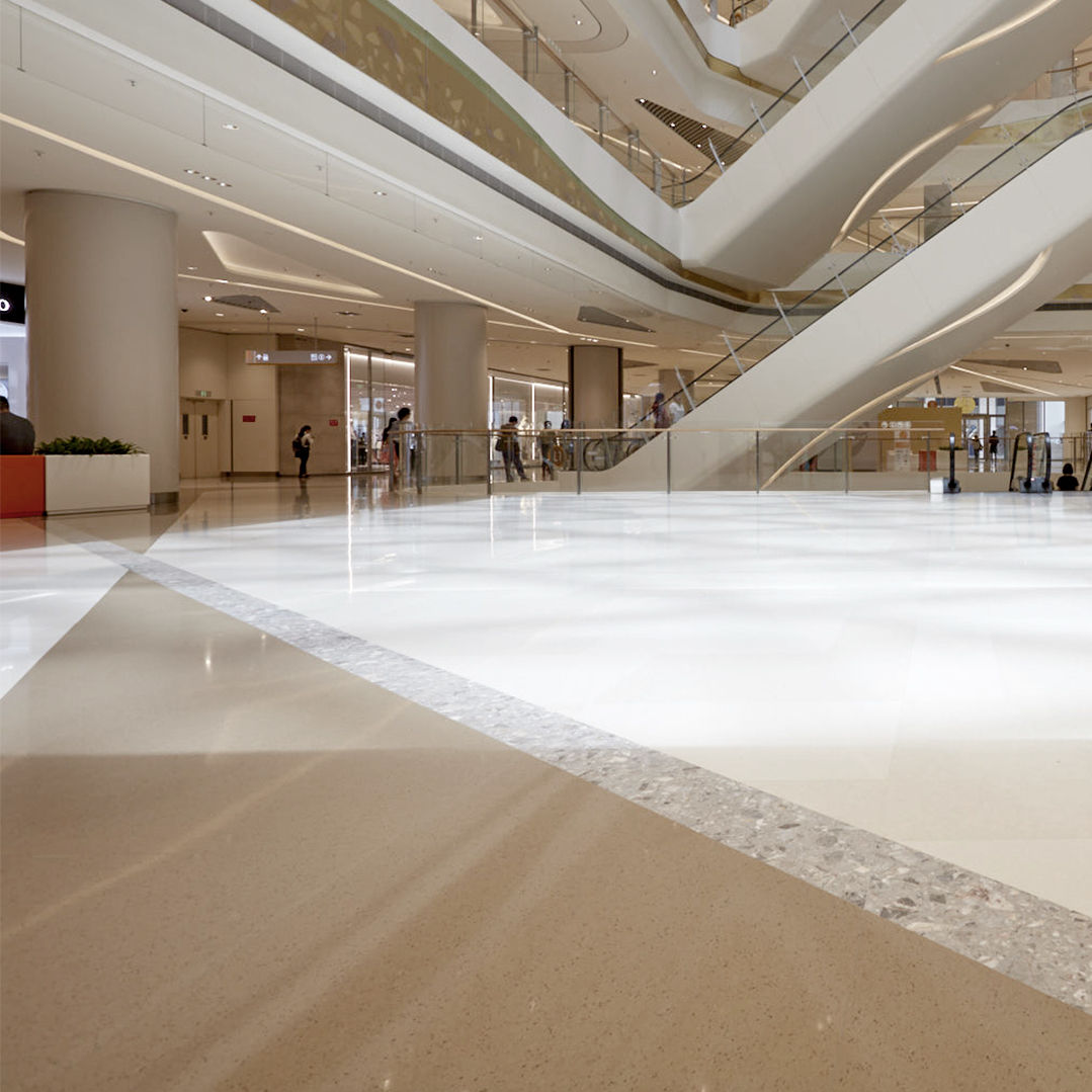 Engineered stone tile - HARLEM - QUARELLA - polished / indoor / outdoor