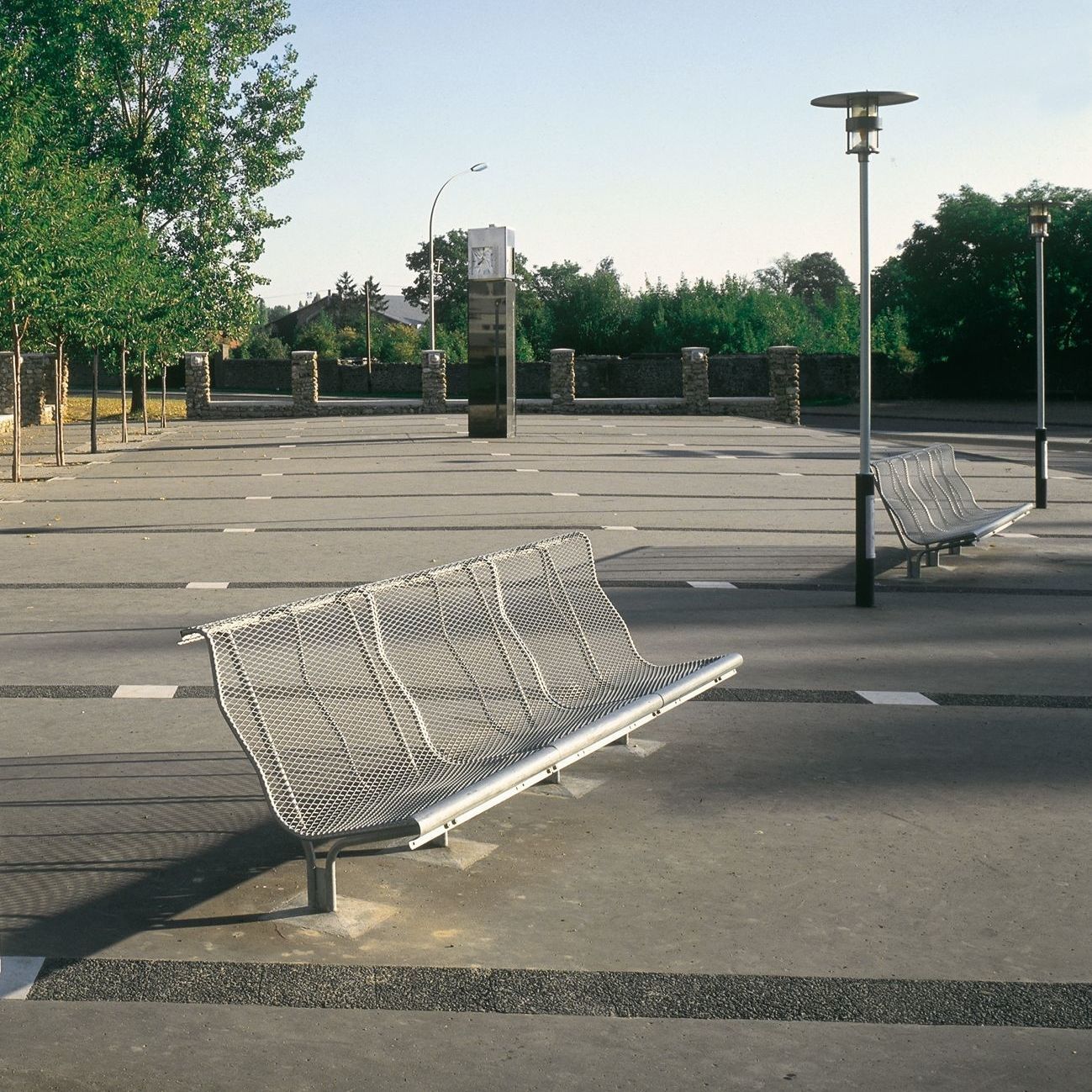 Contemporary public bench - CATALANO - BD Barcelona Design - steel ...