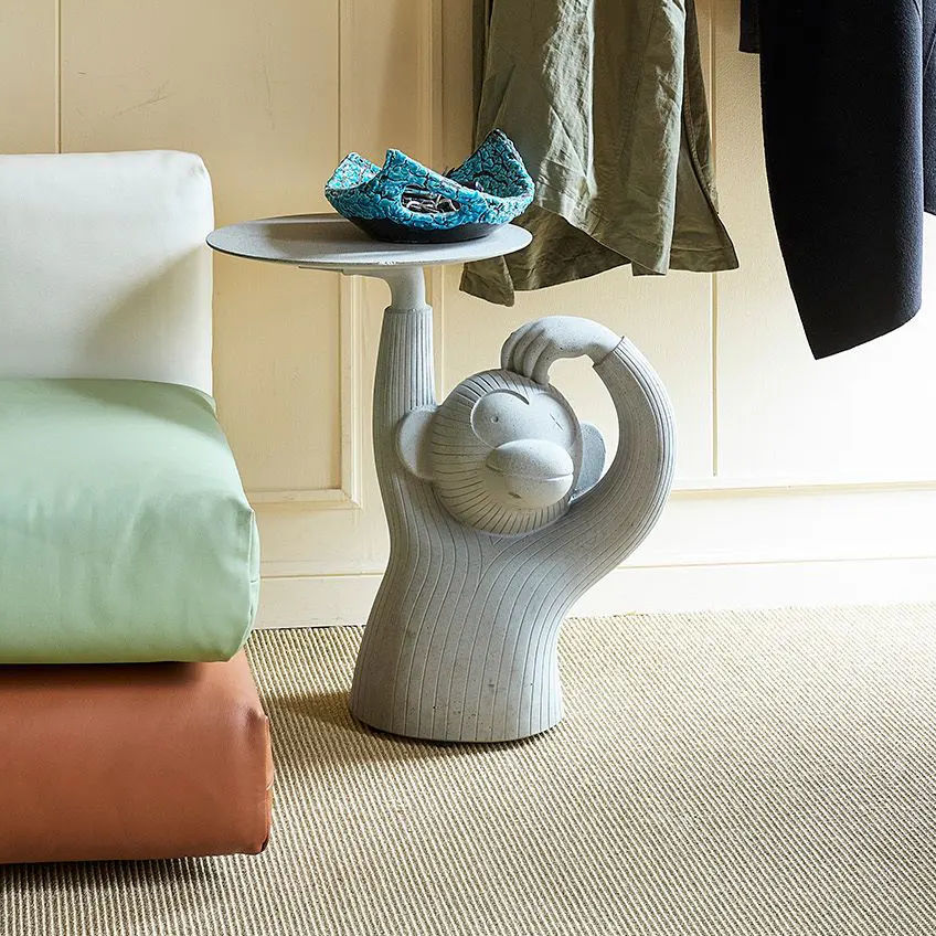 Original design side table - MONKEY - BD Barcelona Design - concrete ...