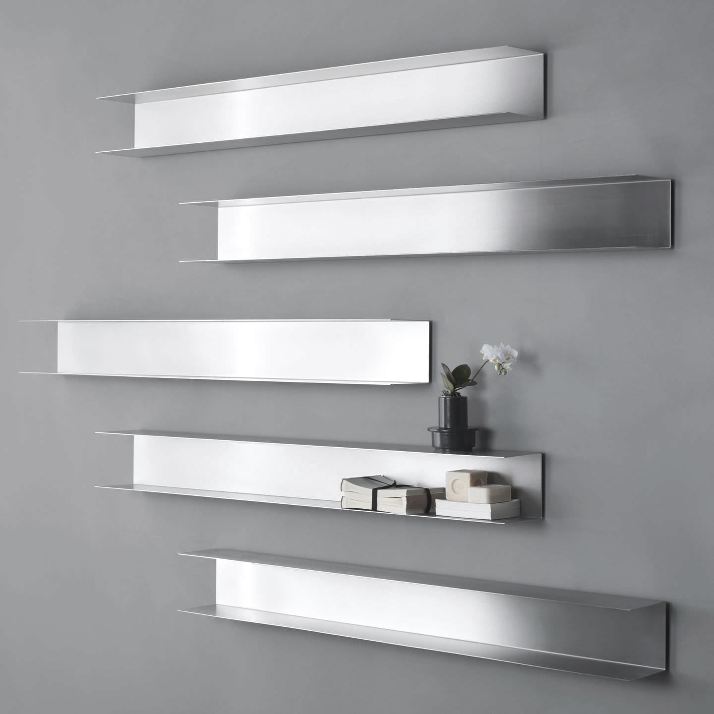 Wall-mounted shelf - LIGHT HD - RI.FRA MOBILI - contemporary / bathroom