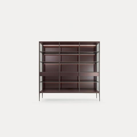 Free-standing bookcase - ALAMBRA - RIMADESIO - contemporary / oak ...
